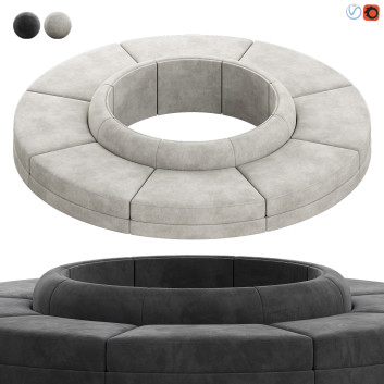 Circular seating 3D models - GreatCatalog