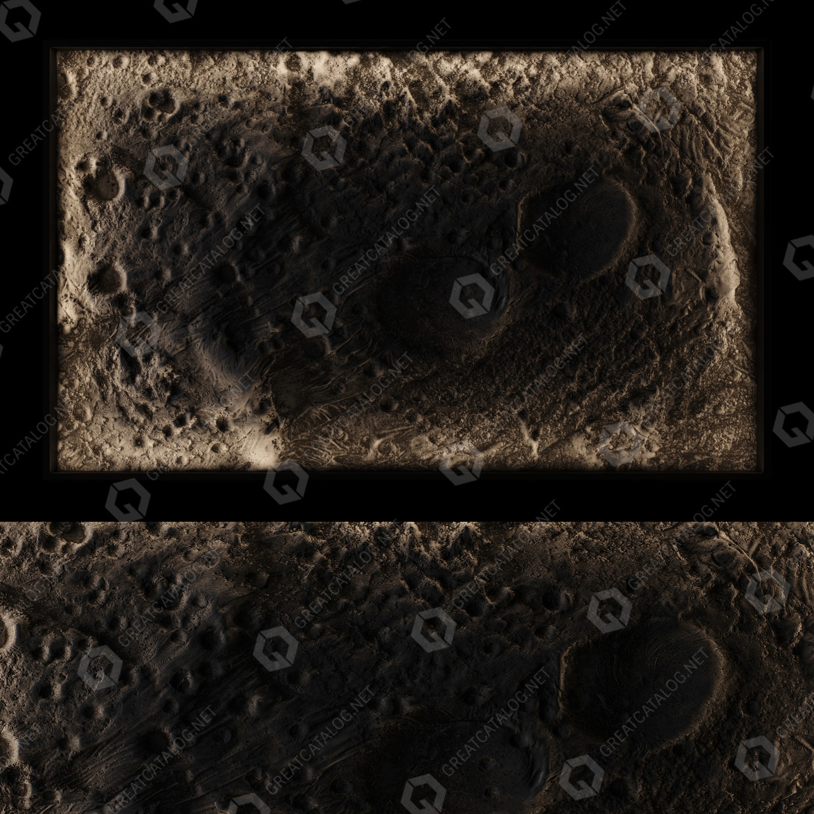 Wall Panel Surface of the Moon 3D model - GreatCatalog 30432