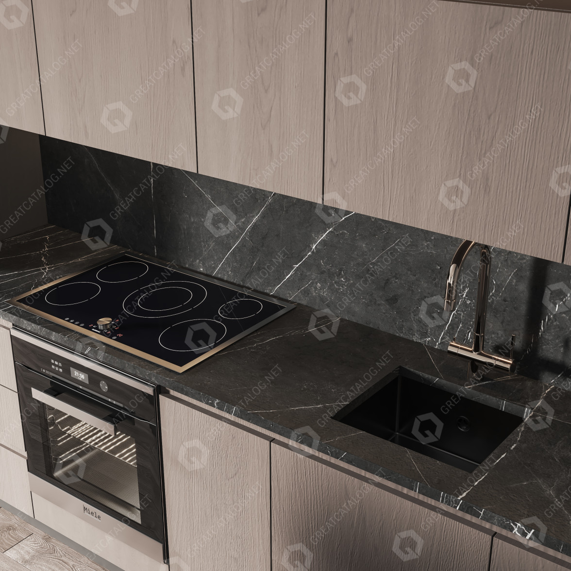 Kitchen Set 028 3D model・Download 3D models・Great Catalog ...
