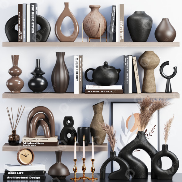 Decor Set 01 3D model・Download 3D models・Great Catalog - GreatCatalog 30732