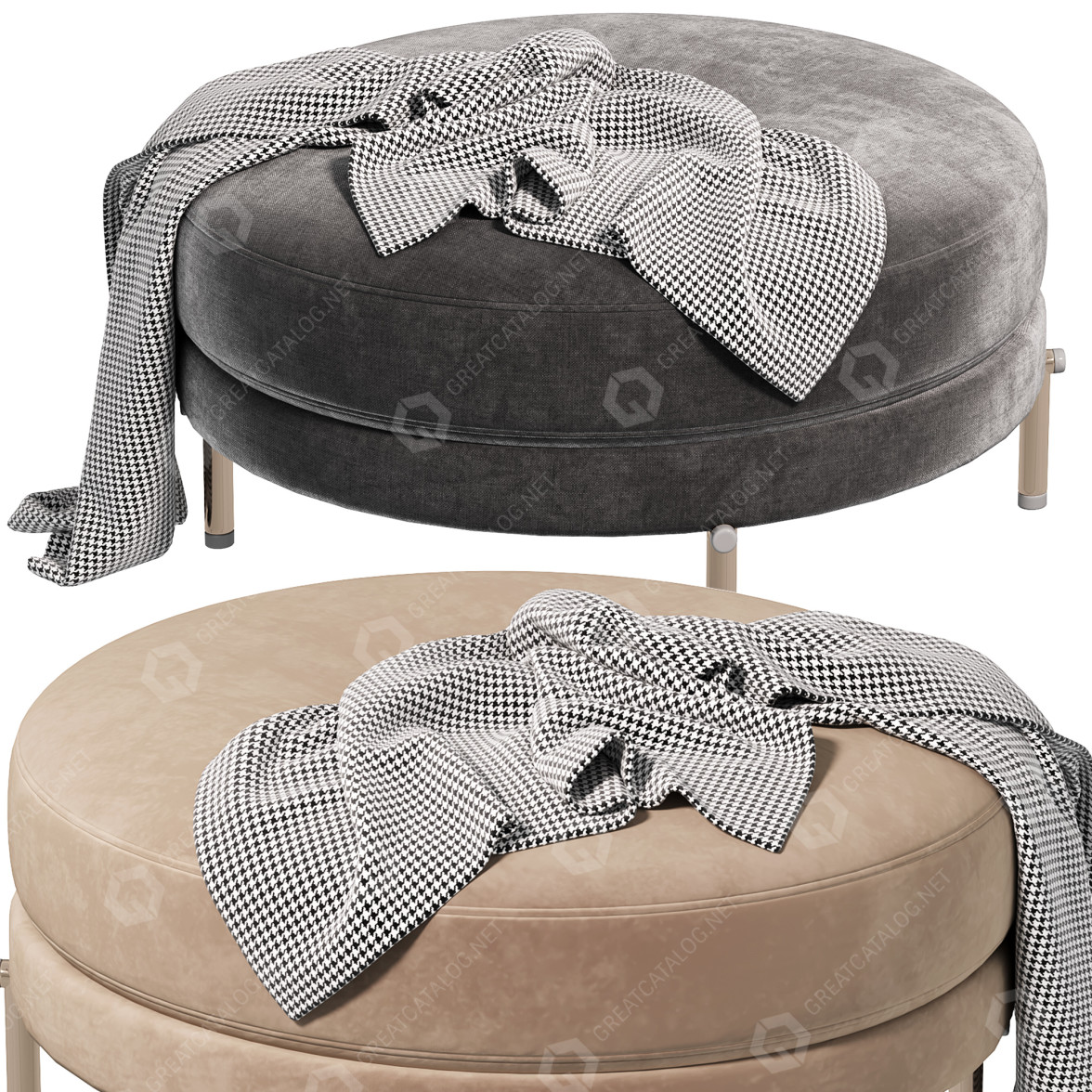 Armchair and Ottoman Minotti Torii 3D model #30811 | GreatCatalog