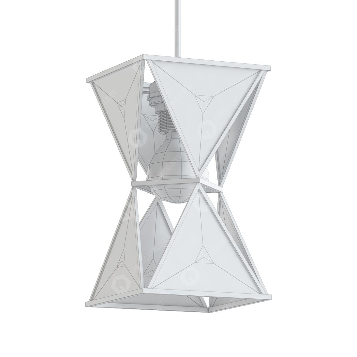 Pendant Lamp Poly Pyramid Glass 3D model - GreatCatalog 31122