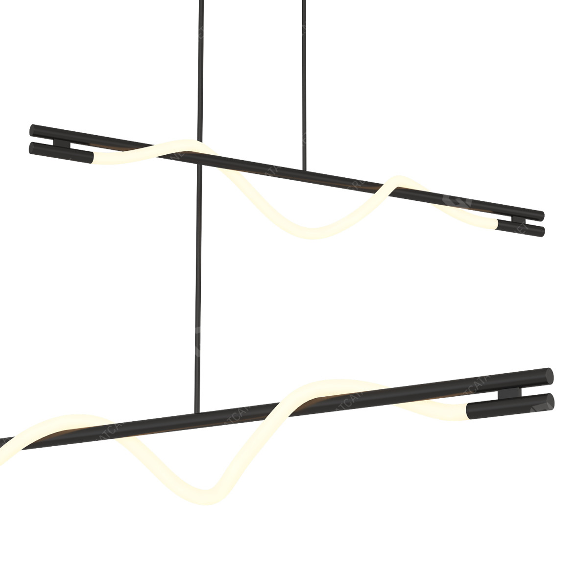Pendant Lamp Luke Lamp Co 4ft Surrey III Rod Suspension 3D model ...