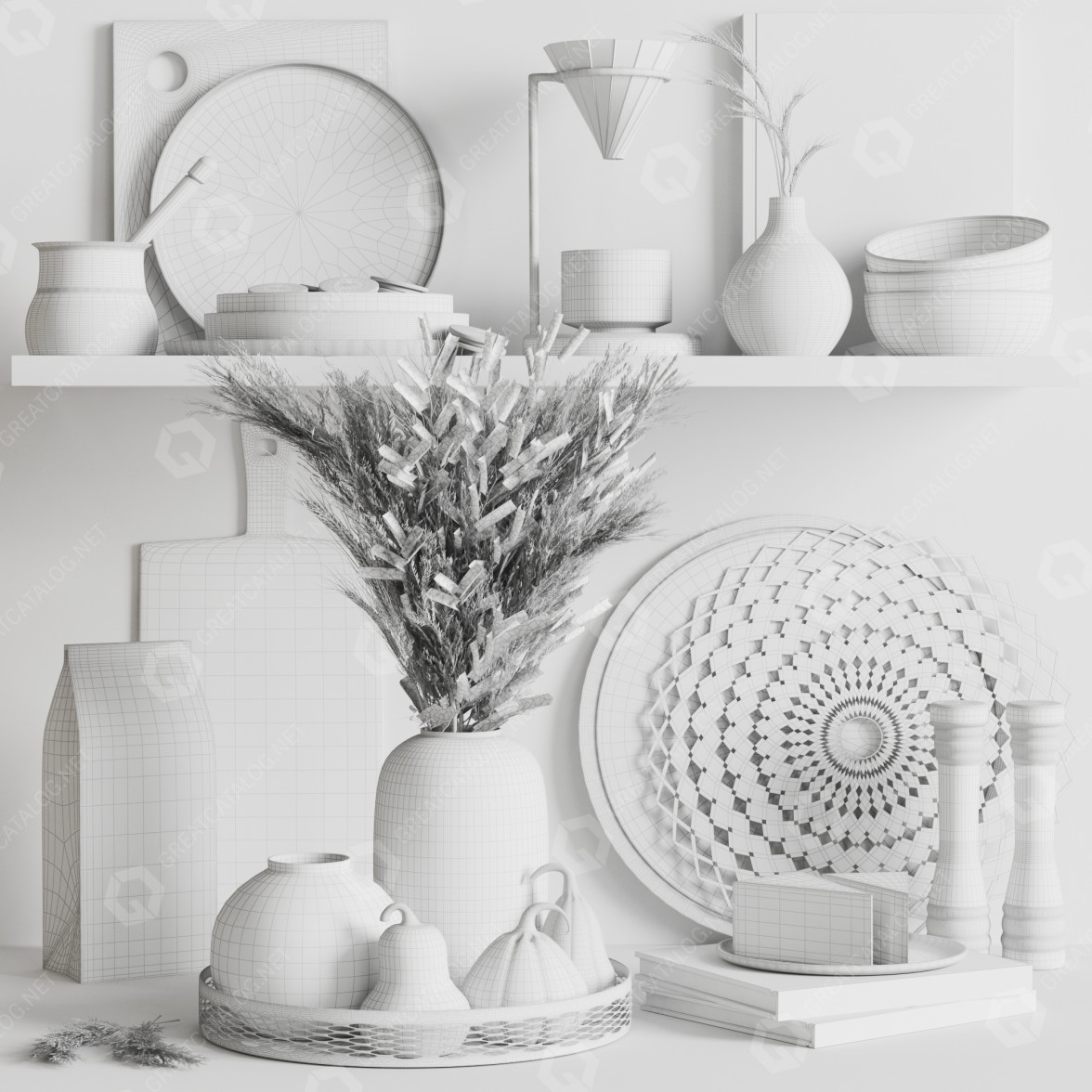 Decor Kitchen Accessories 030 3D model - GreatCatalog 31508