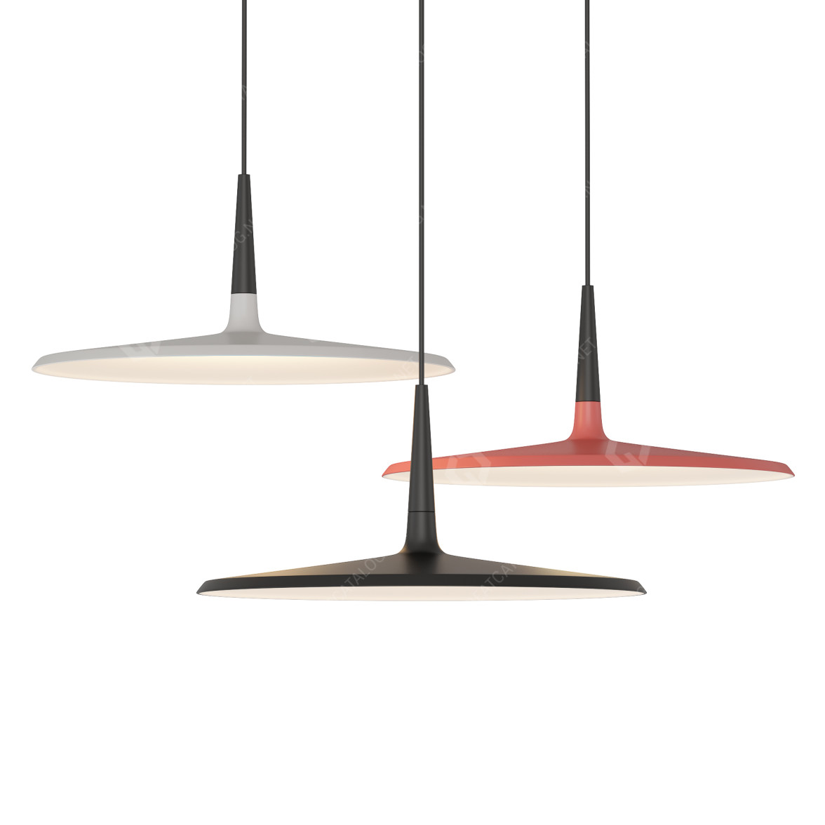 Pendant Lamp Vibia Skan Triple 3D model・Download 3D models