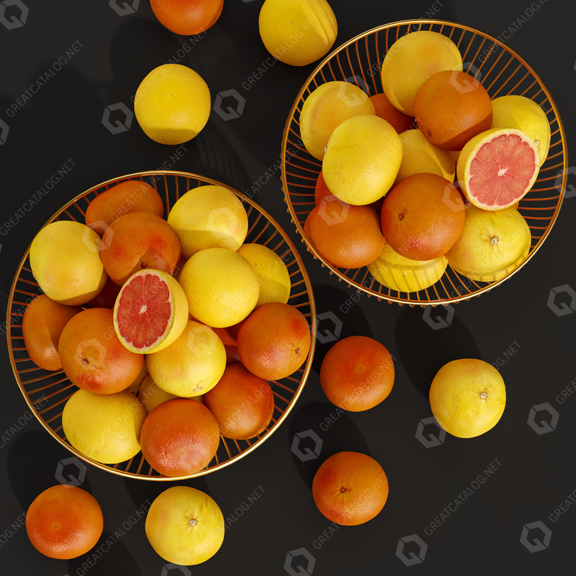Fruit Grapefruit 3D model・Download 3D models・Great Catalog ...