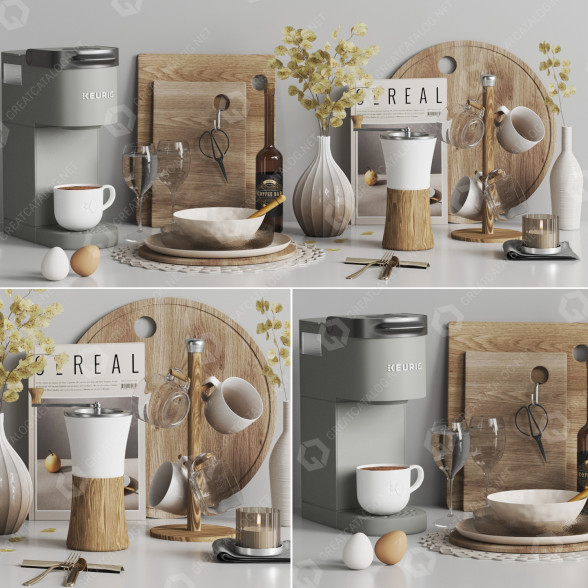 Decor Kitchen Accessories 034 3D model - GreatCatalog 31548