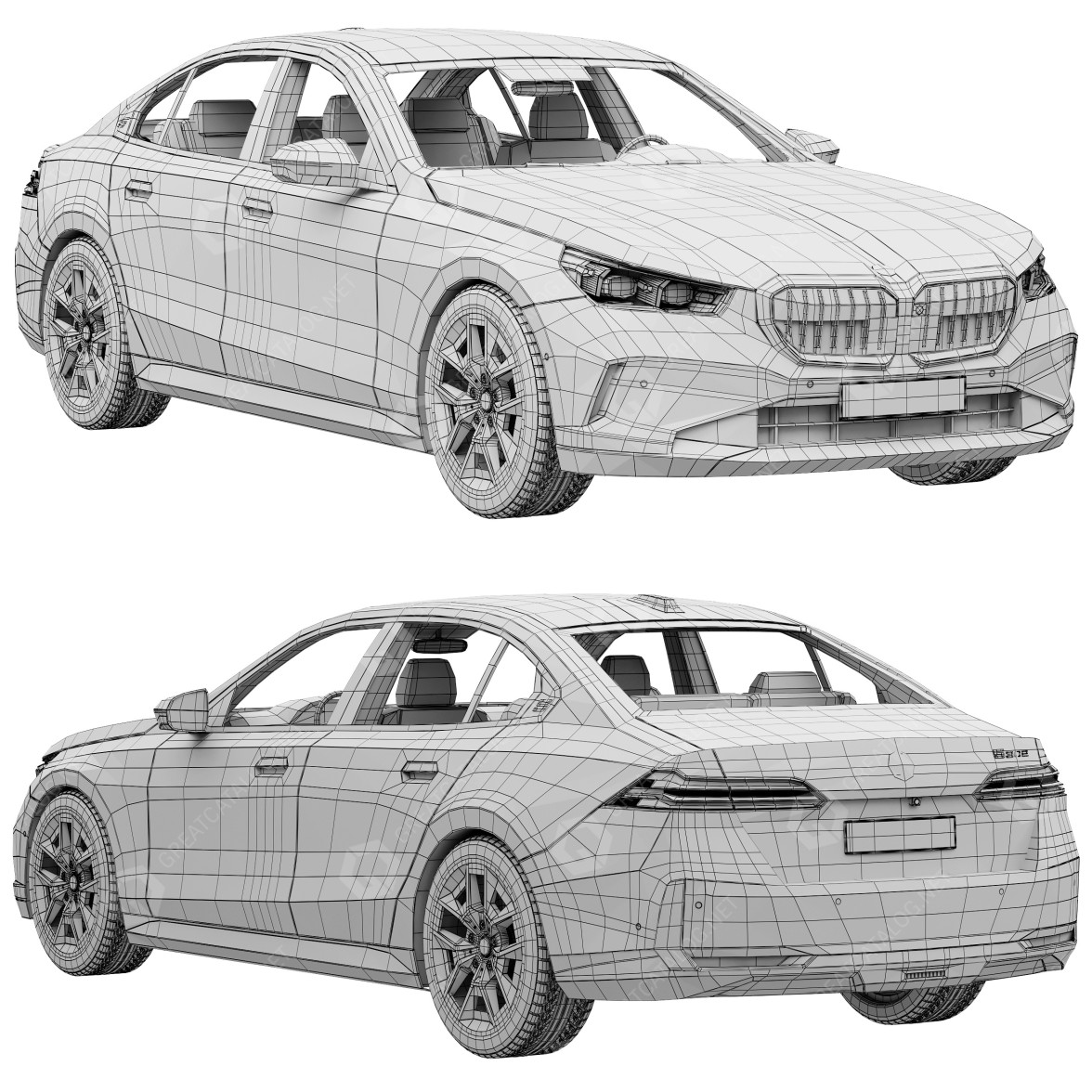 Car BMW 5 Series 3D model・Download 3D models・Great Catalog ...