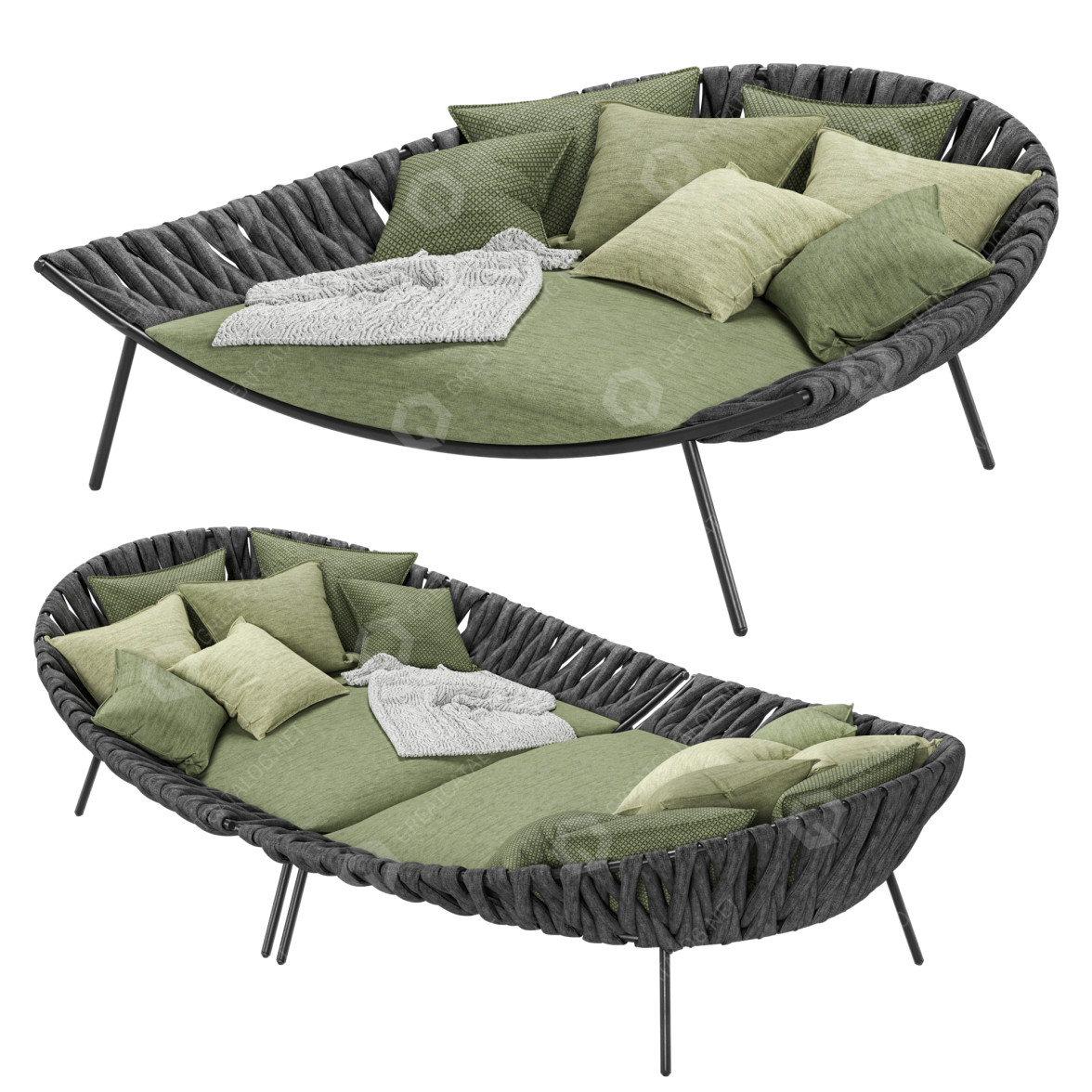 Chaise Longue Roda Garden Arena 3D model - GreatCatalog 31661