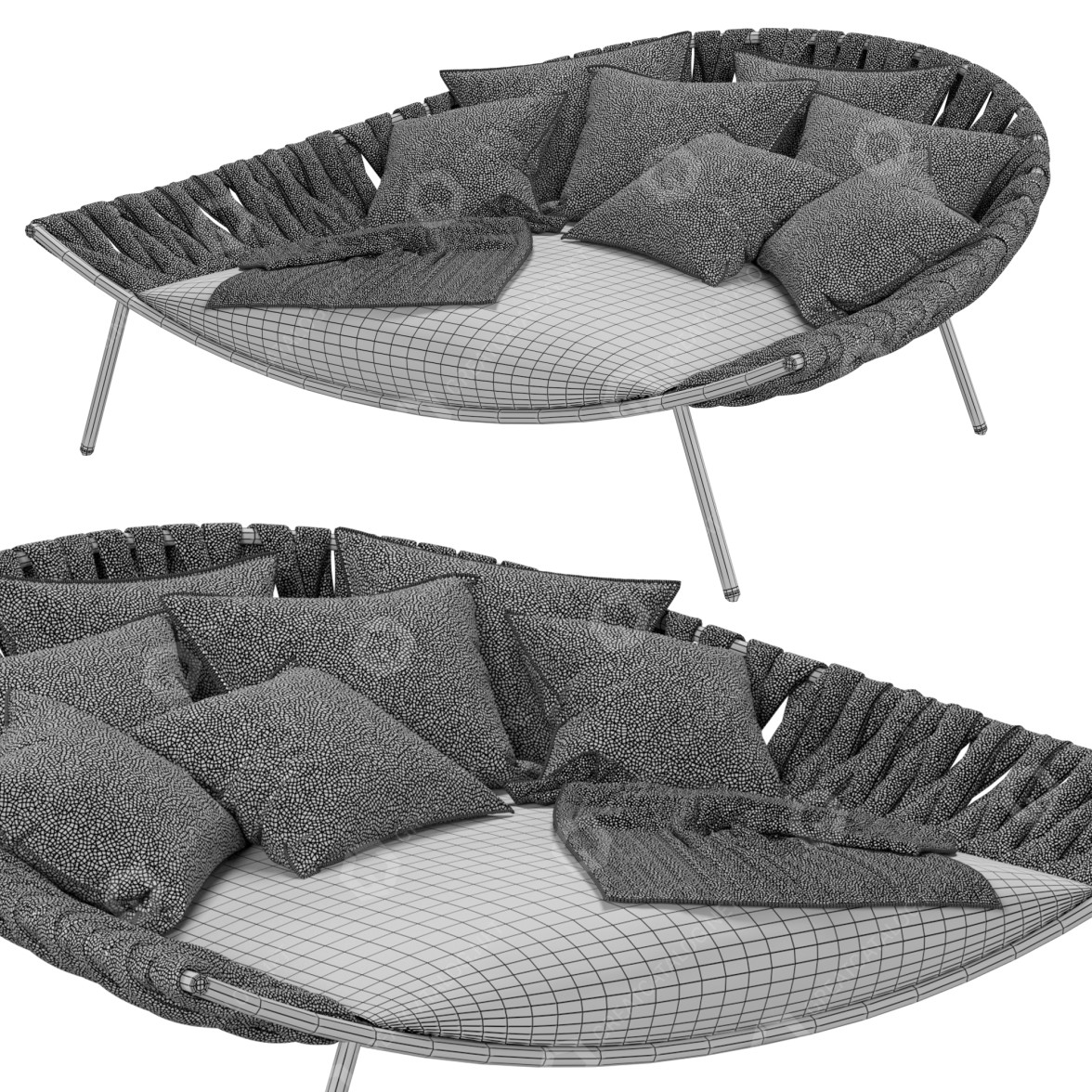 Chaise Longue Roda Garden Arena 3D model - GreatCatalog 31661