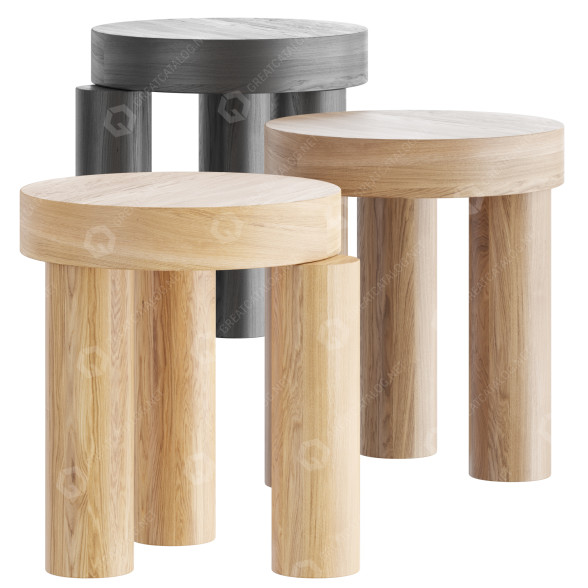 Stool Resident Offset 3D model - GreatCatalog 31883