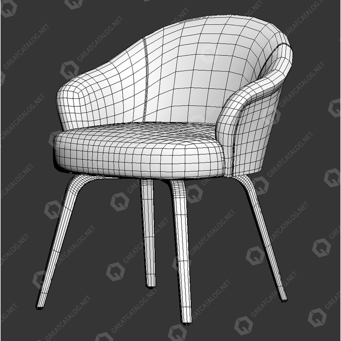 Chair Eichholtz Moretti 3D model - GreatCatalog 32179