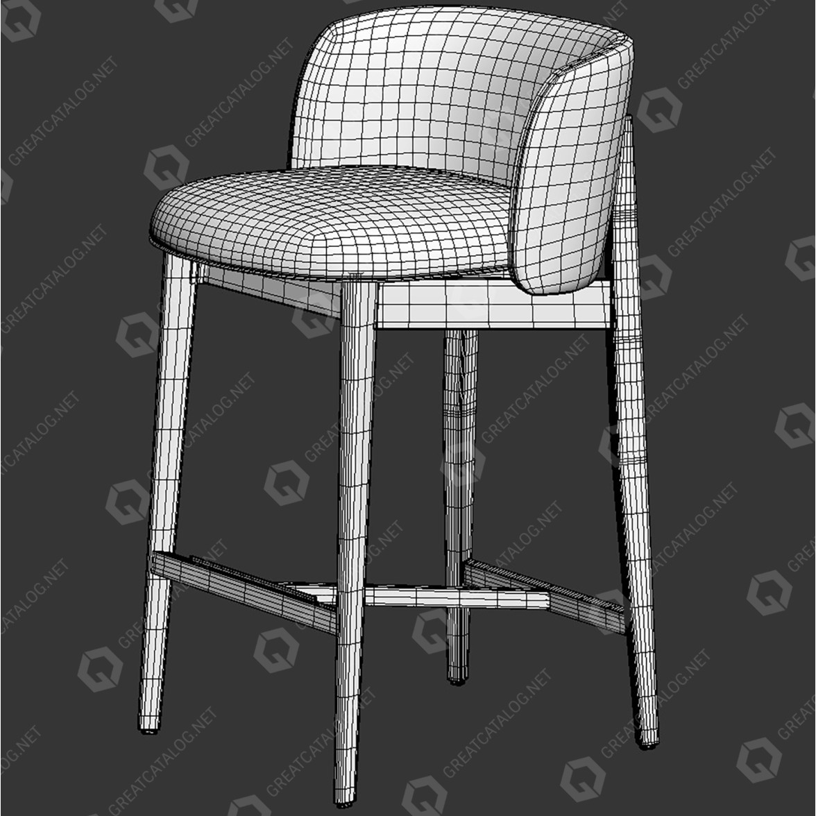 Bar Stool Calligaris Abrey 3D model - GreatCatalog 32200