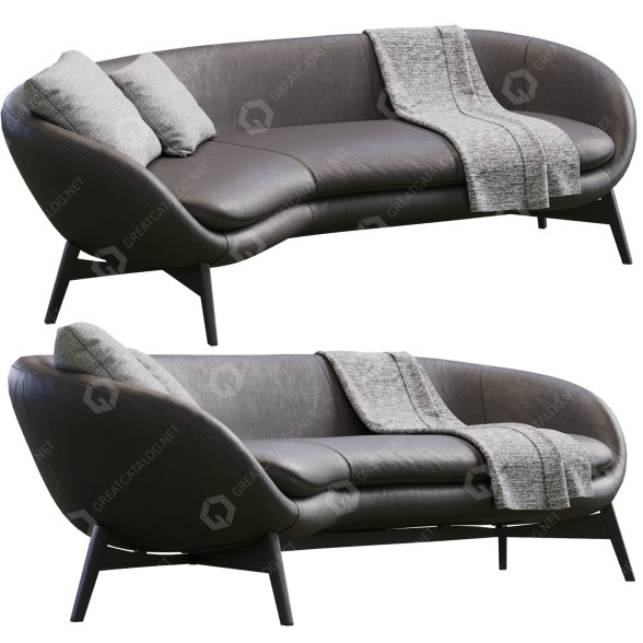 Sofa Minotti Russell 3D model - GreatCatalog 32230