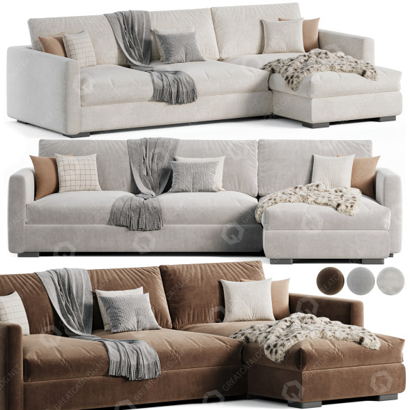 Sofa Bontempi Casa Angular 3D model - GreatCatalog 32242