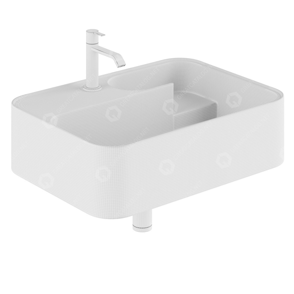 Washbasin Nic Design Trama 3D model - GreatCatalog 32251