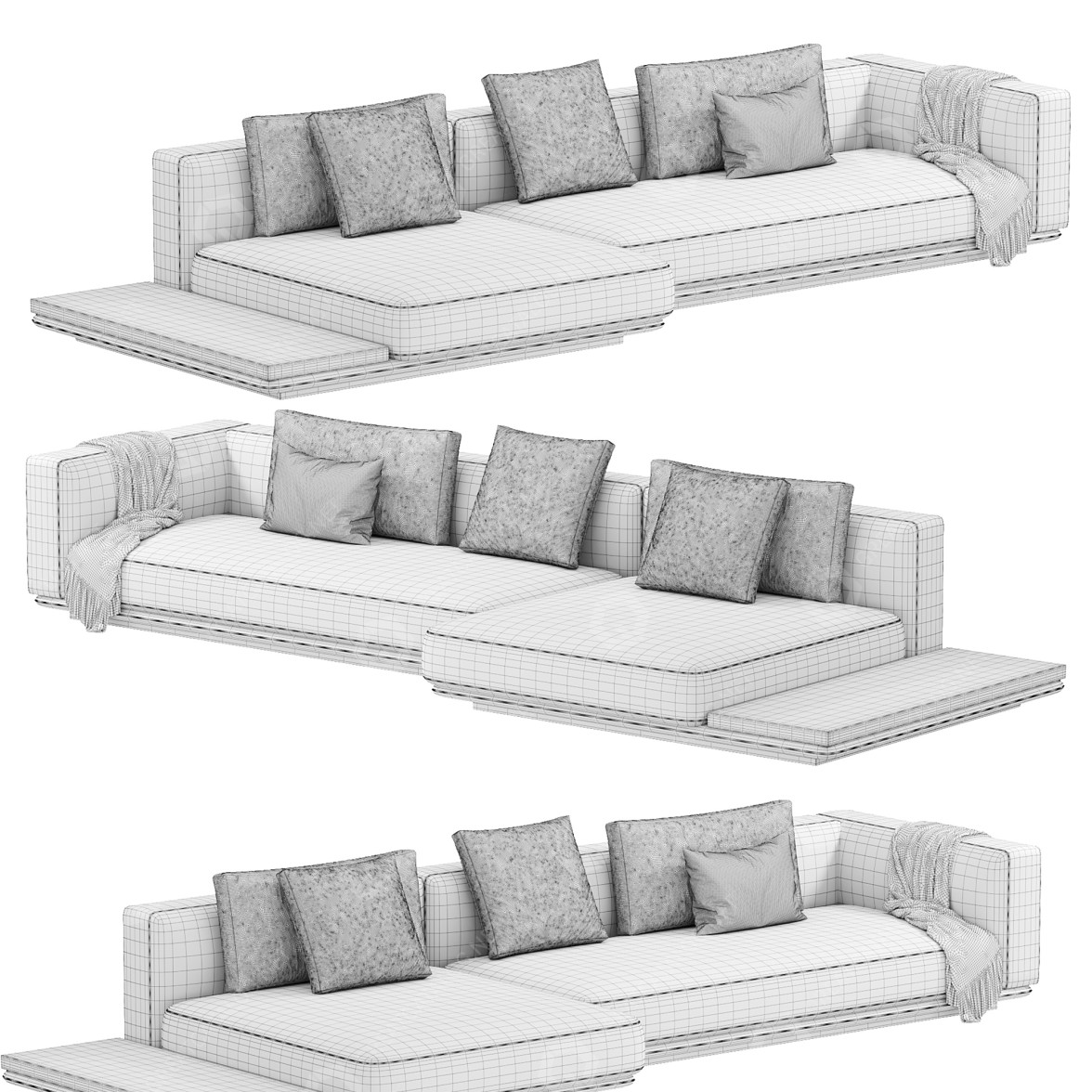 Sofa Minotti Horizonte 3D model・Download 3D models