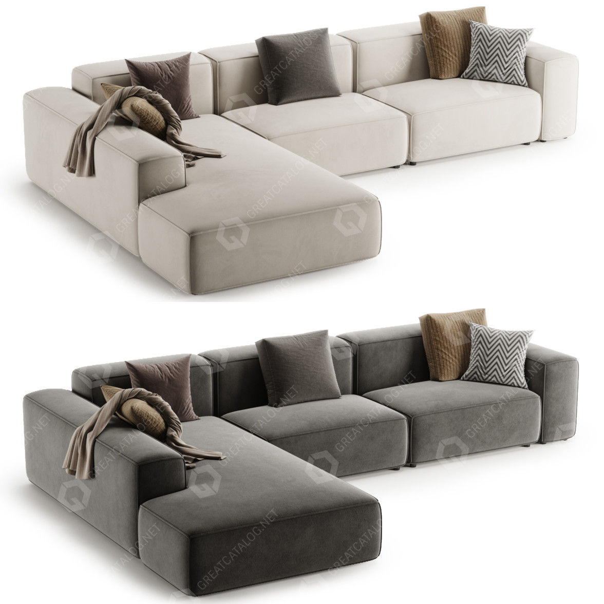 Sofa Jesse Daniel by Massimiliano Mornati 3D model - GreatCatalog 33364