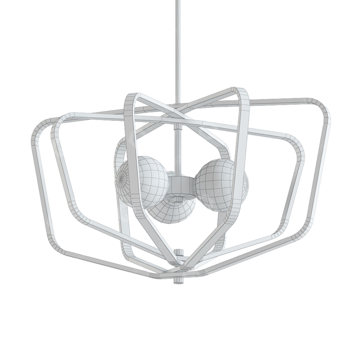 Chandelier Light Society Bode 3-Light 3D model