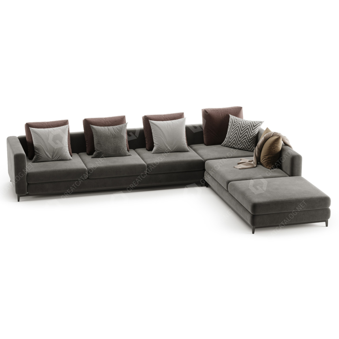 Sofa Minotti Andersen 3D model - GreatCatalog 33508