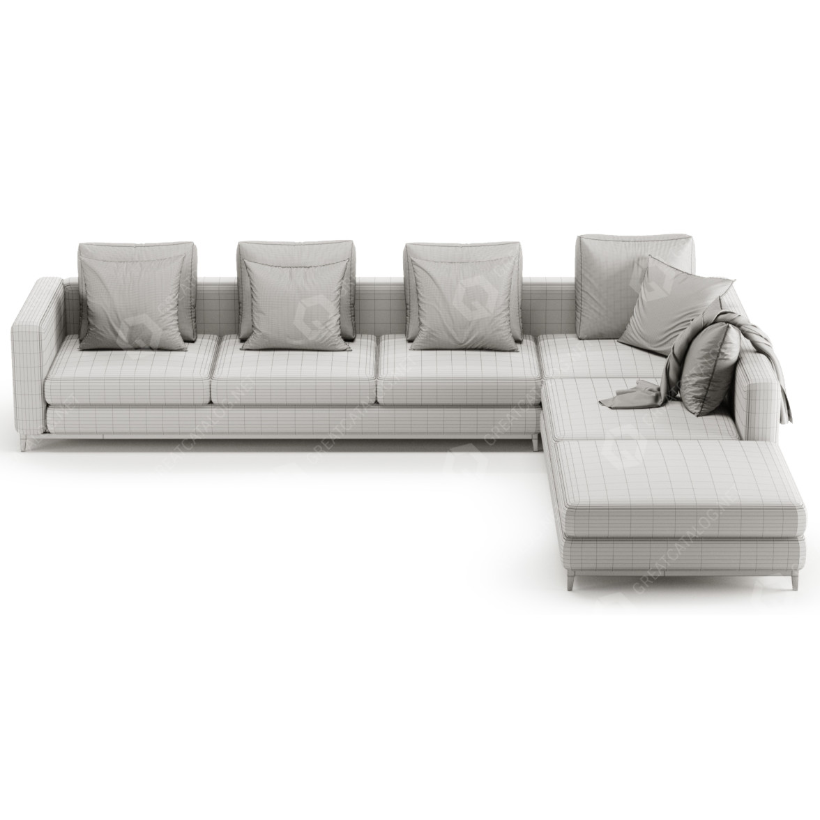 Sofa Minotti Andersen 3D model - GreatCatalog 33508