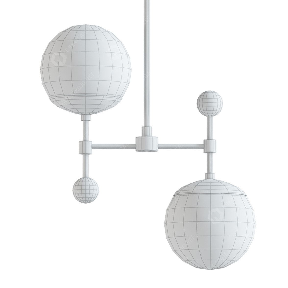 Chandelier Hanging Globe Light 3D model - GreatCatalog 33555