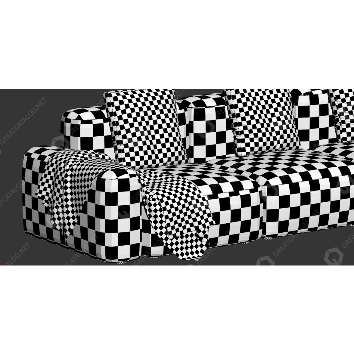 Sofa Sarah Ellison Muse 3D model - GreatCatalog 33603