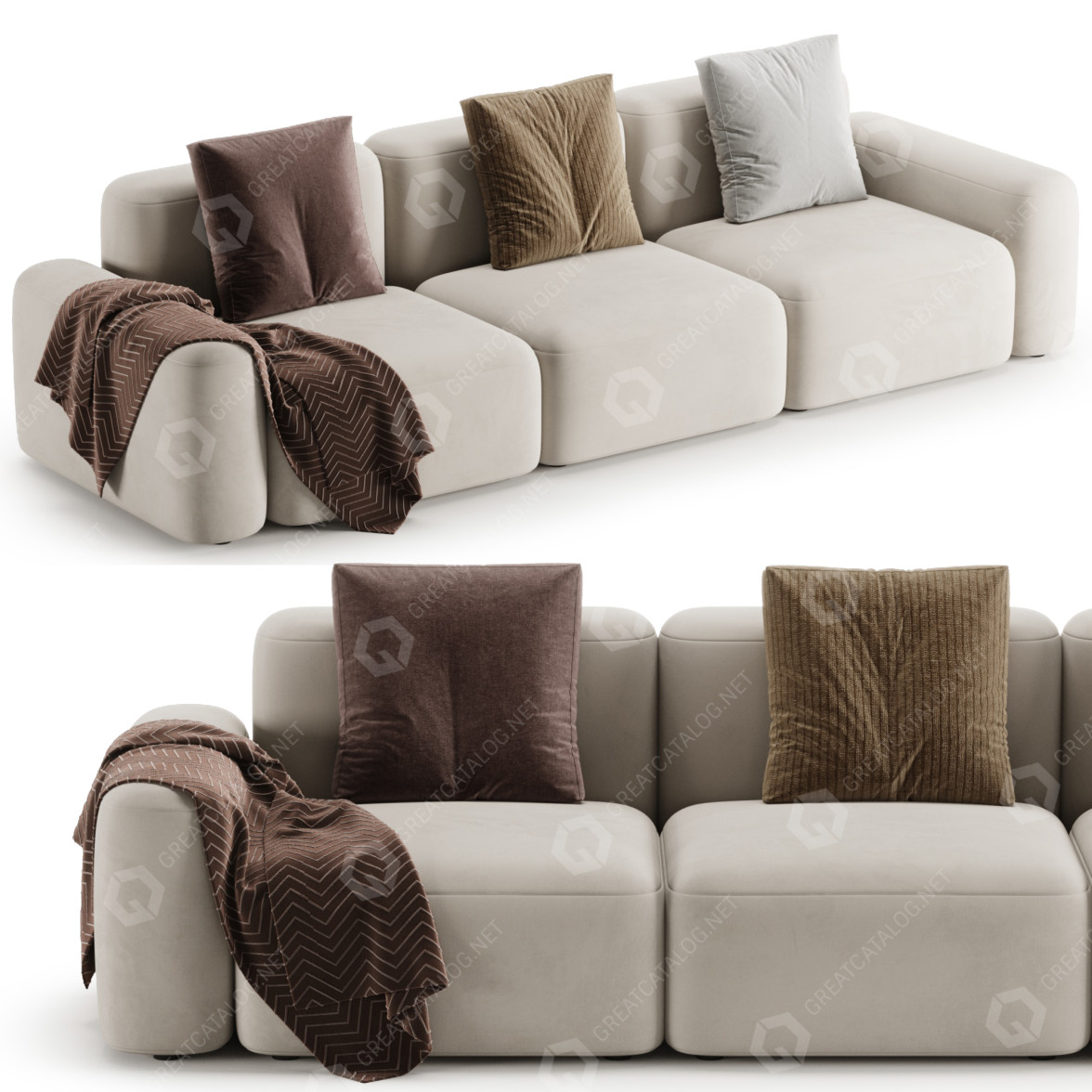 Sofa Sarah Ellison Muse 3D model - GreatCatalog 33603