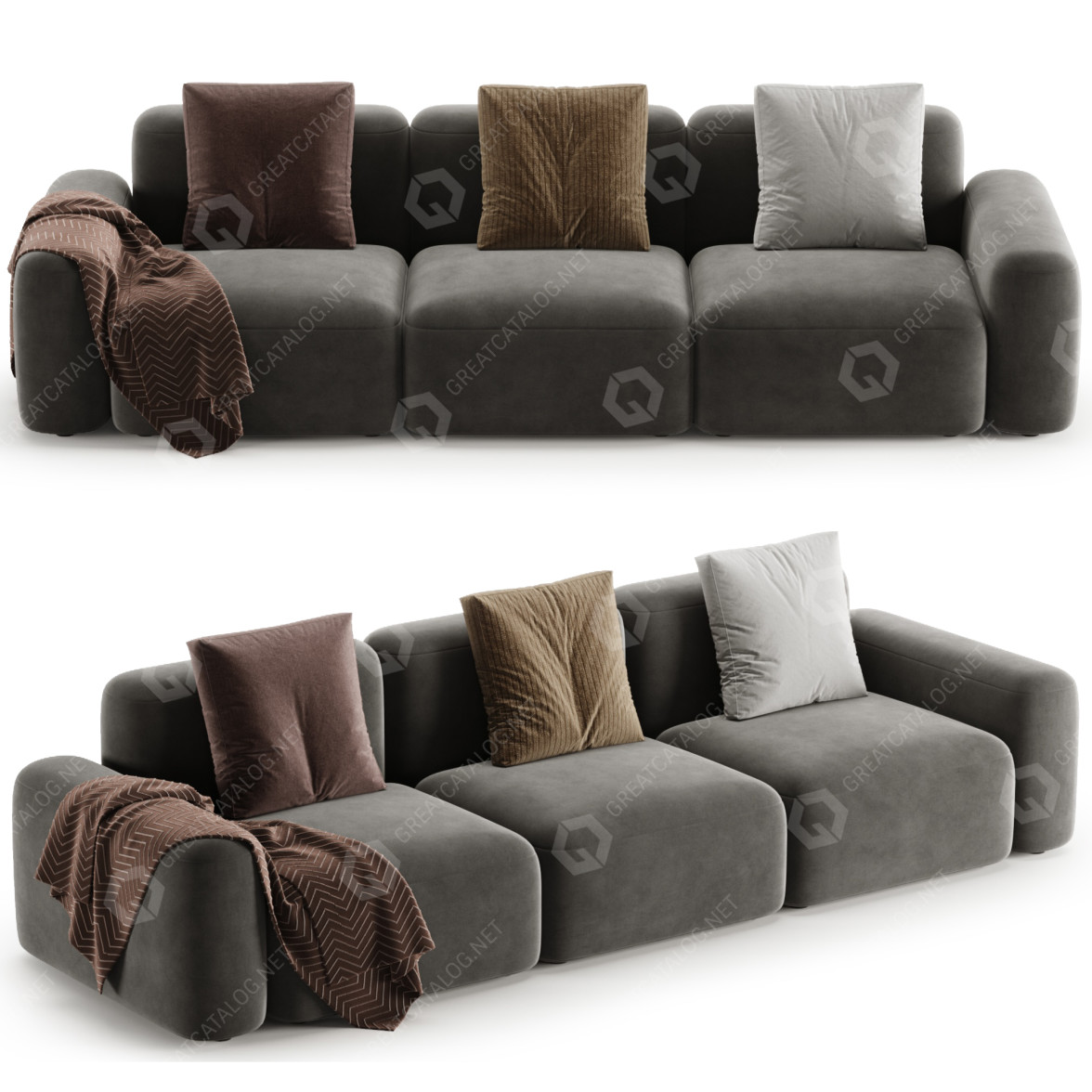 Sofa Sarah Ellison Muse 3D model - GreatCatalog 33603