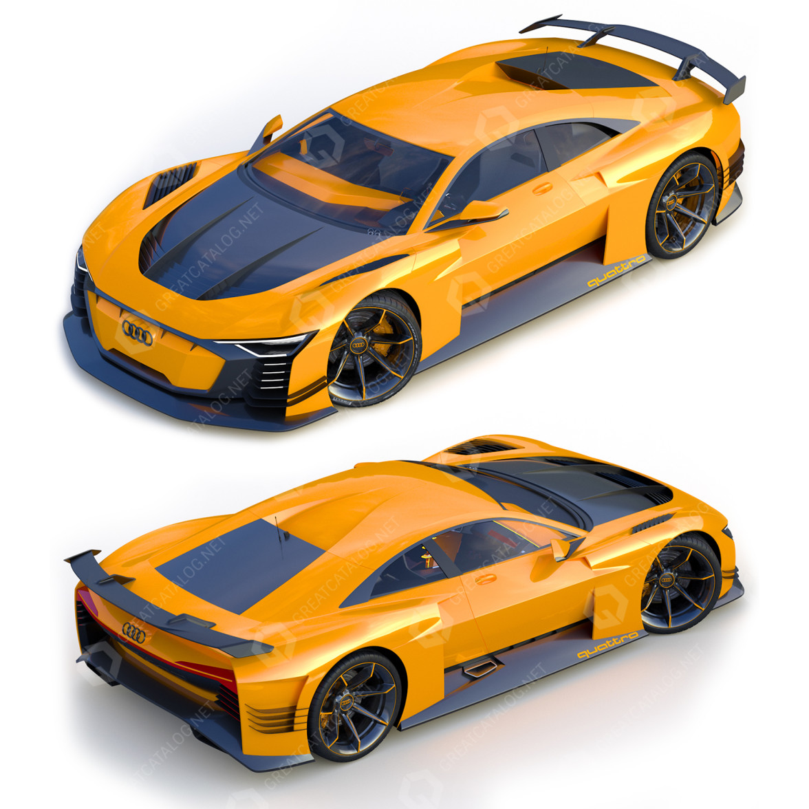 Car Audi Vision GT Custom 3D model - GreatCatalog 33647