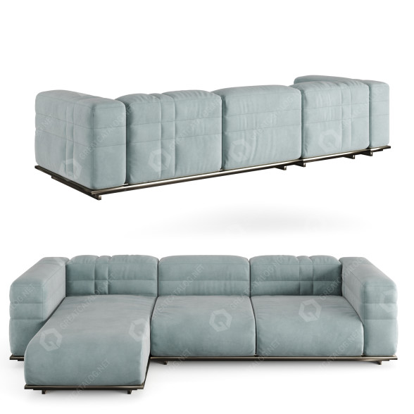 Sofa Hessentia Cornelio Cappellini Rubik 3D model - GreatCatalog 33703