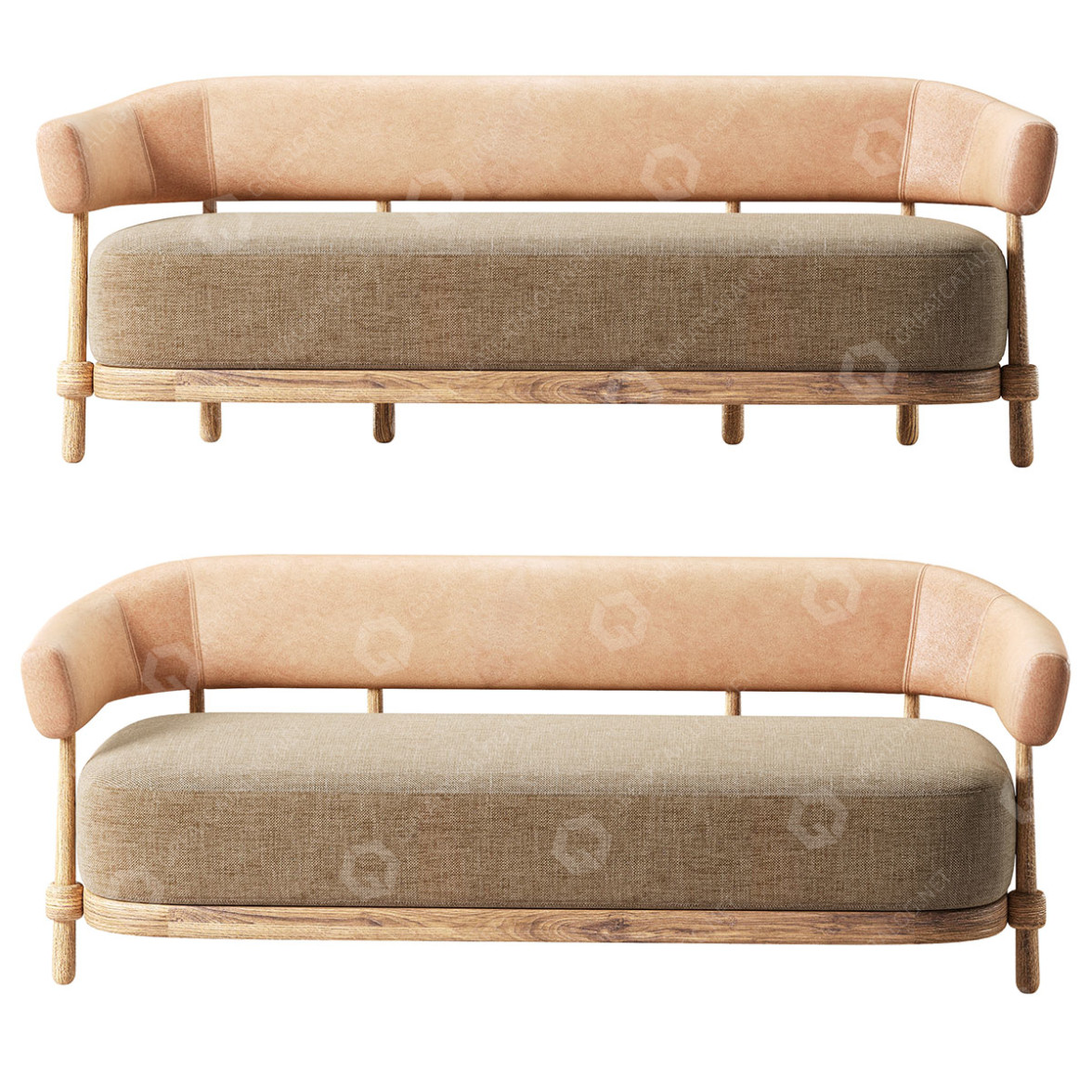 Sofa Kooku Gum by Christophe Delcourt 3D model - GreatCatalog 33843