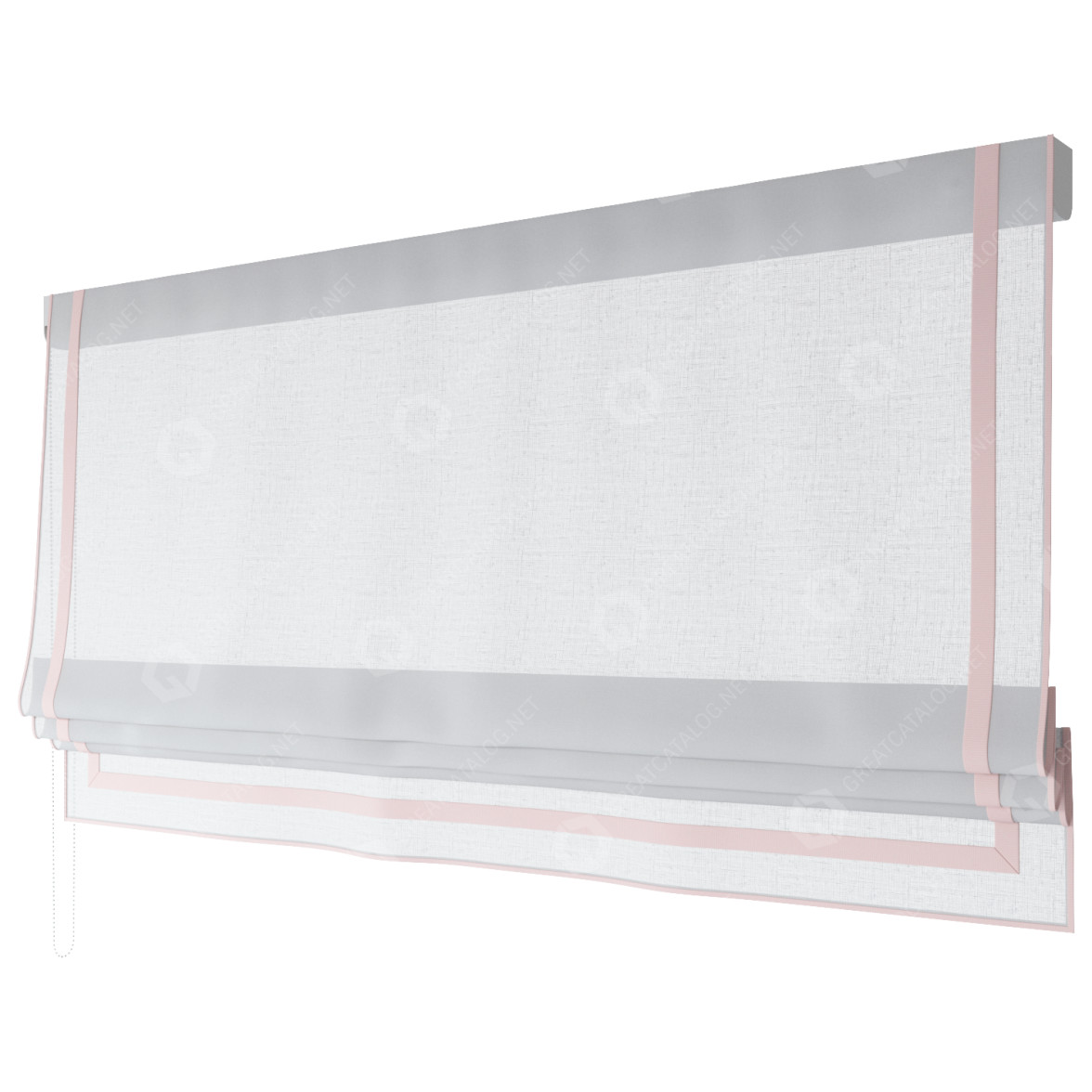 Roller Blinds Roman Shades with Ribbon 3D model - GreatCatalog 33918