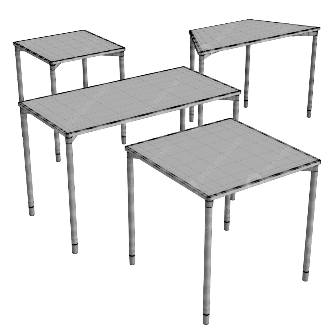 Desks Vitra Map 3D model・Download 3D models・Great Catalog ...