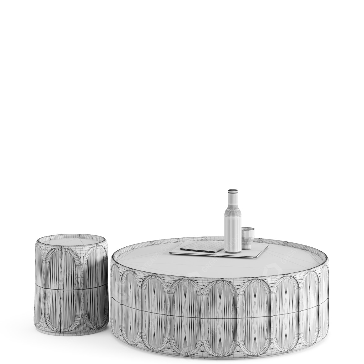 Coffee Tables Hessentia Cornelio Cappellini Concave 3D model ...