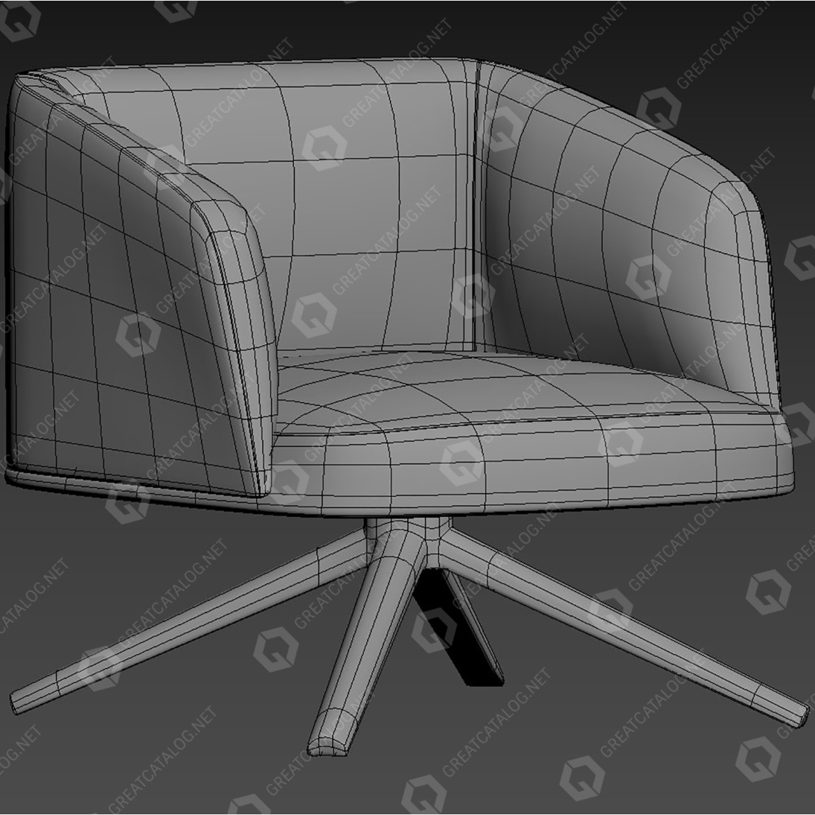Armchair La Cividina Timo 3D model - GreatCatalog 34104