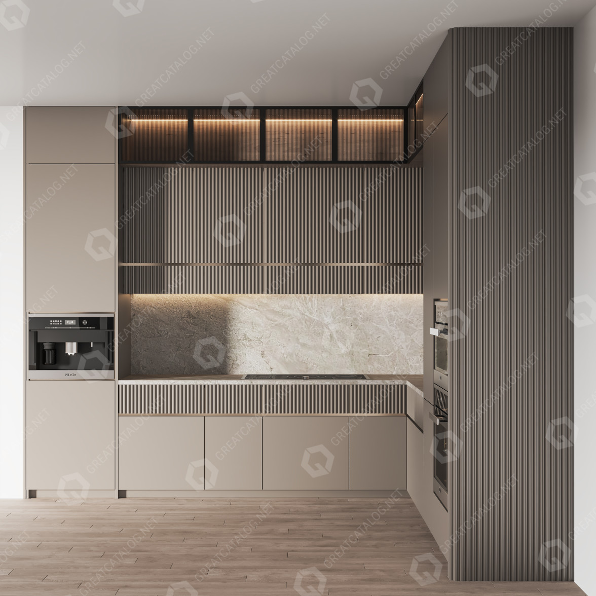 Kitchen Modern 031 3D model・Download 3D models・Great Catalog - GreatCatalog 34129