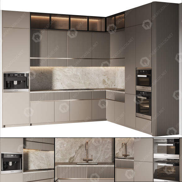 Kitchen Modern 031 3D model・Download 3D models・Great Catalog - GreatCatalog 34129