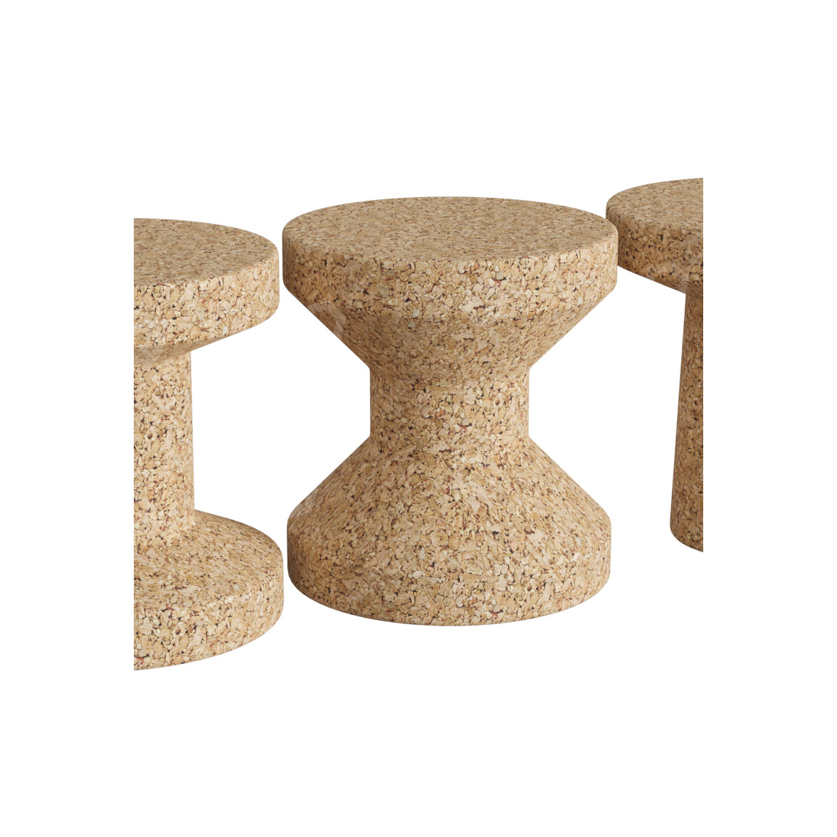 Side Table and Stool Vitra Cork Family 3D model - GreatCatalog 34157