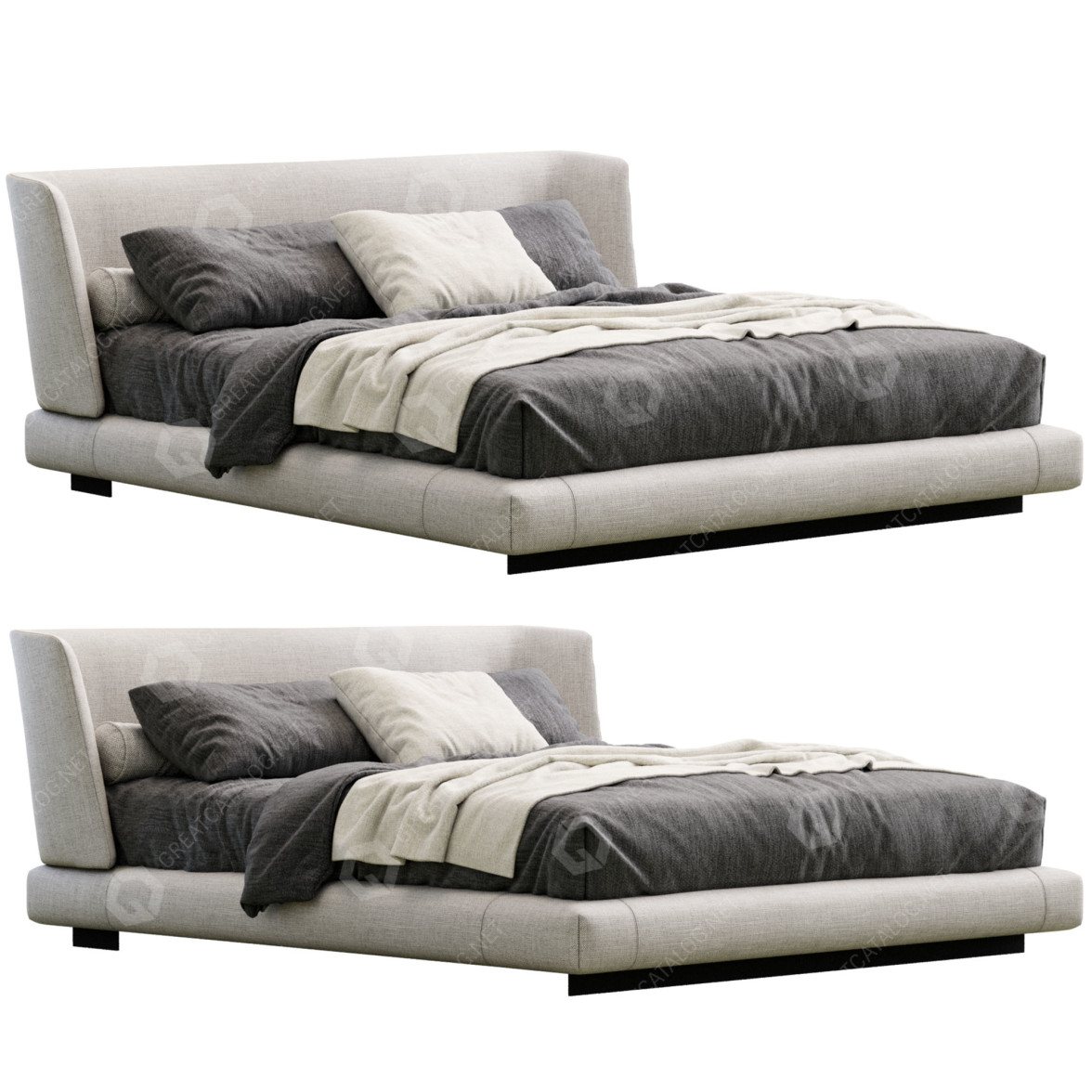 Bed Minotti Reeves 3D model・Download 3D models・Great Catalog ...