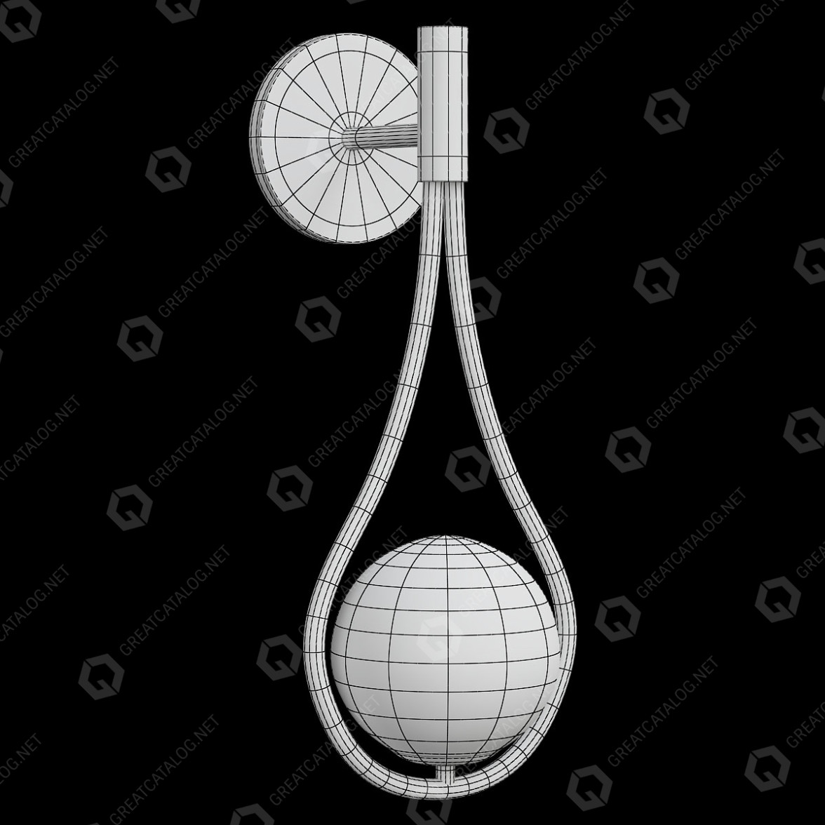 Wall Lamp Hoop Drop 3D model - GreatCatalog 35045