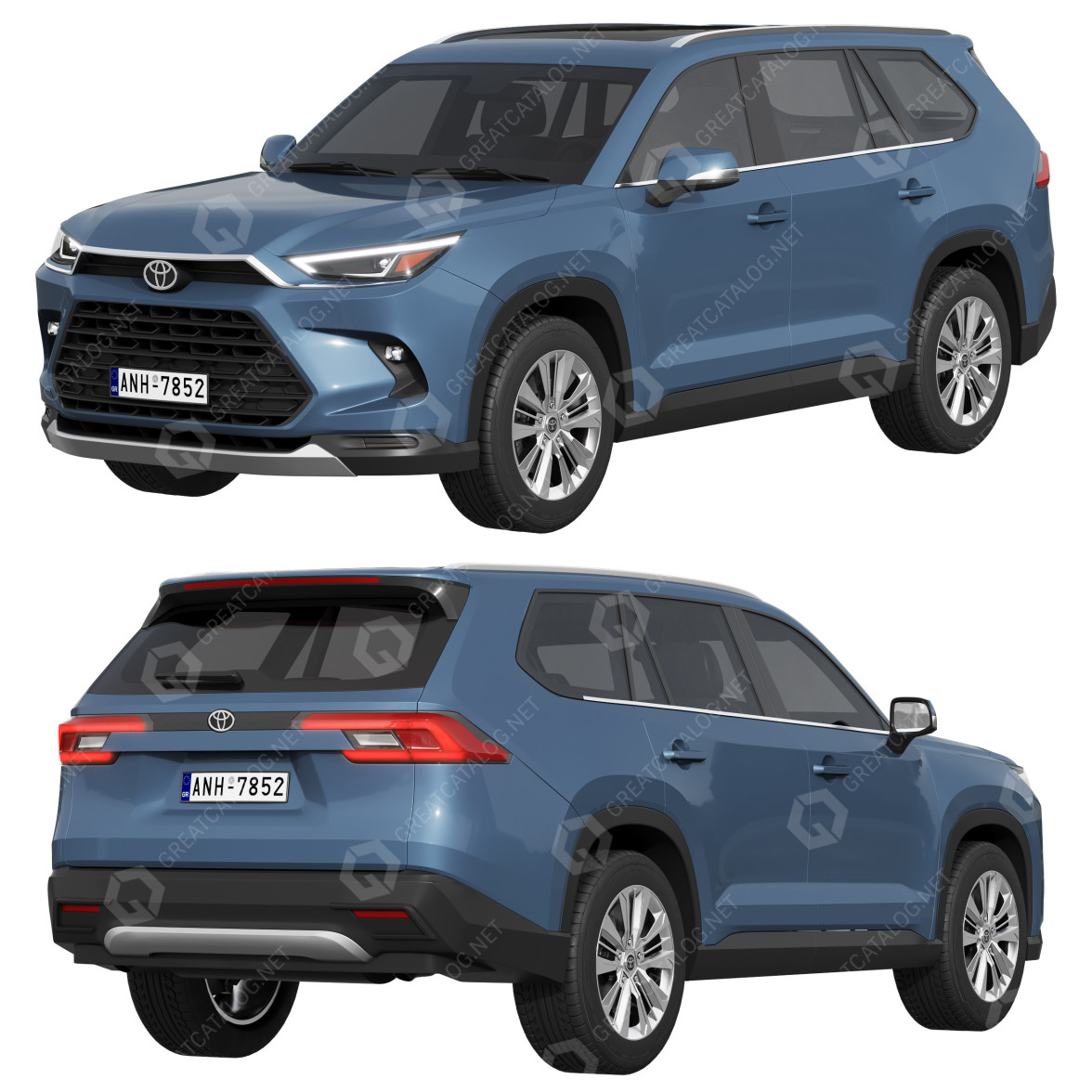 Car Toyota Grand Highlander 3D model - GreatCatalog 35677