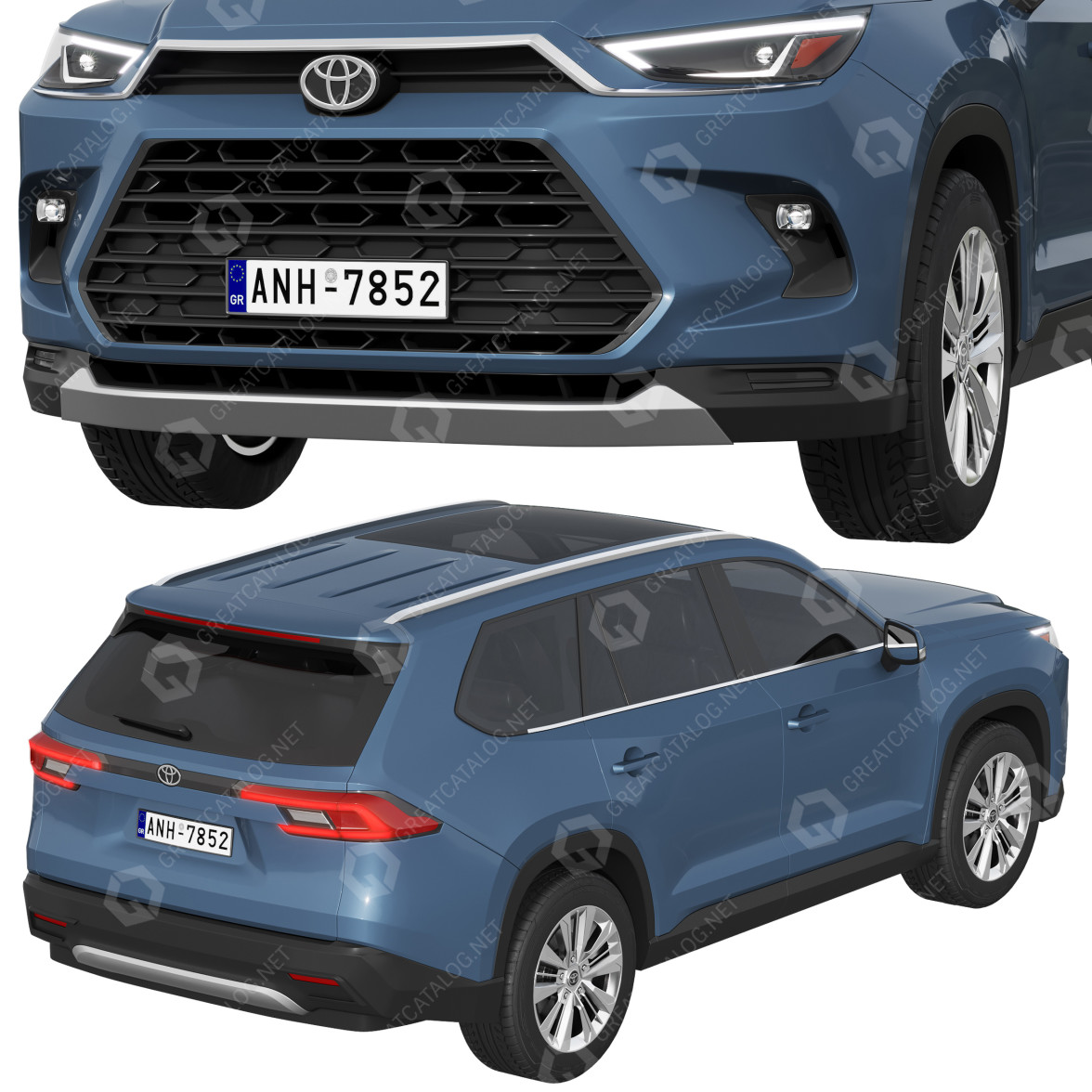 Car Toyota Grand Highlander 3D model - GreatCatalog 35677