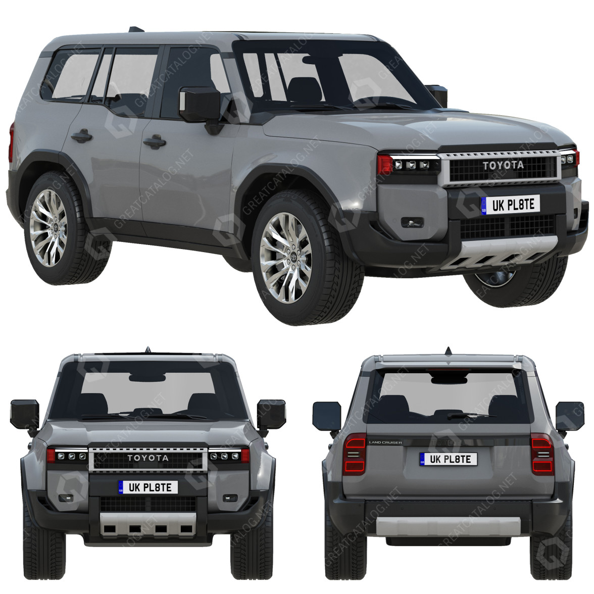 Car Toyota Land Cruiser 250 Prado 3D model・Download 3D models