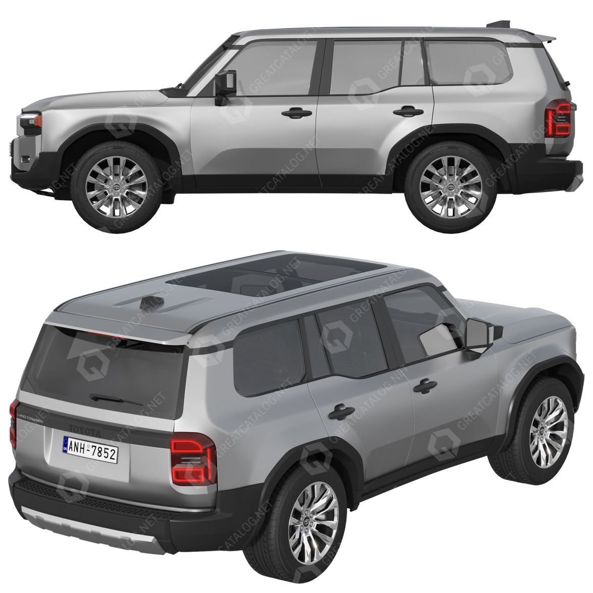 Car Toyota Land Cruiser 250 Prado 3D model - GreatCatalog 35679