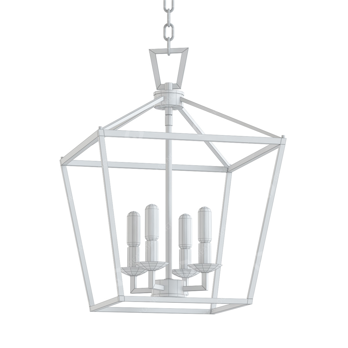 Chandelier Motini 4 Light Lantern 3D model - GreatCatalog 35993