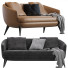 Sofa Minotti Raphael 4 Colors 3D model - GreatCatalog 36069