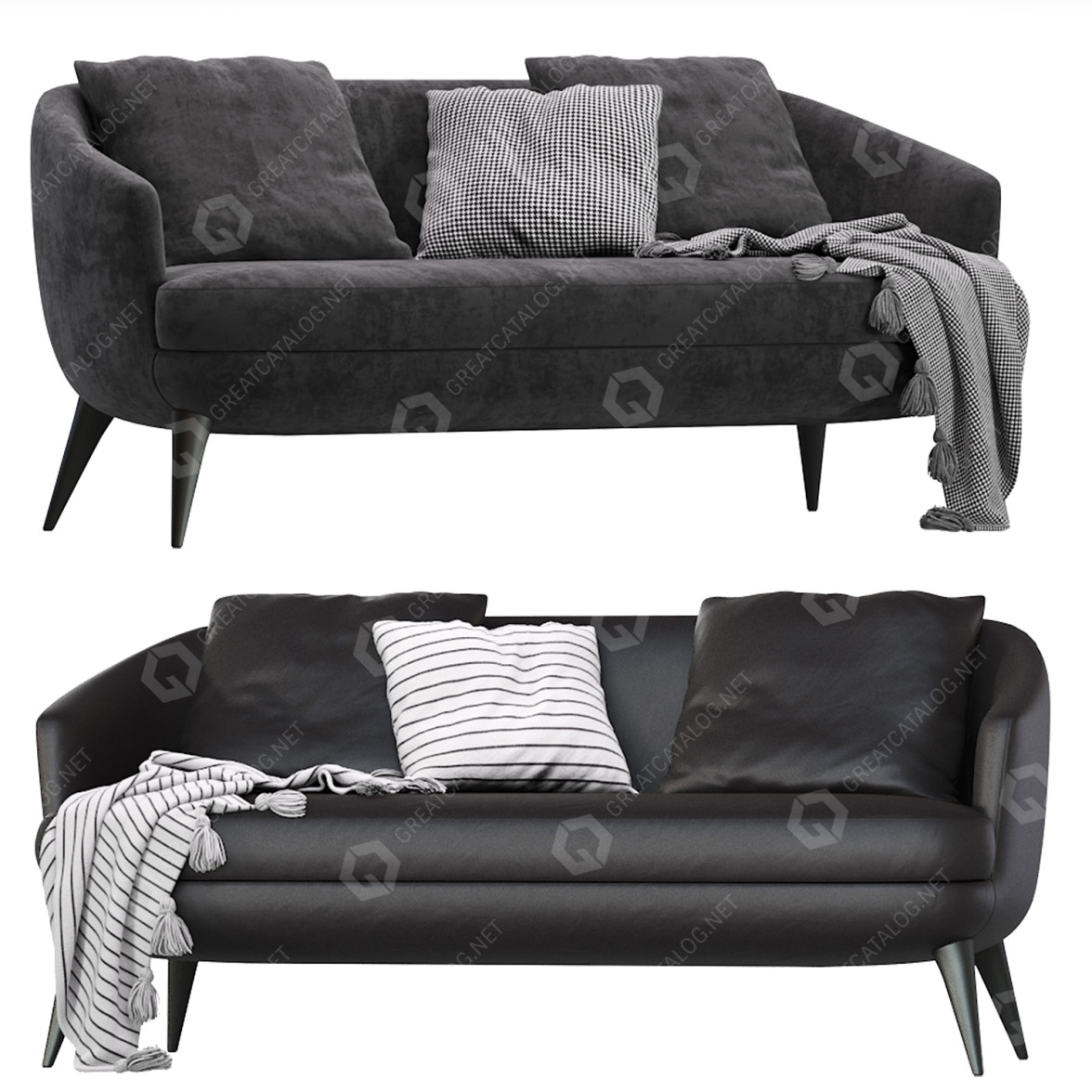 Sofa Minotti Raphael 4 Colors 3D model - GreatCatalog 36069