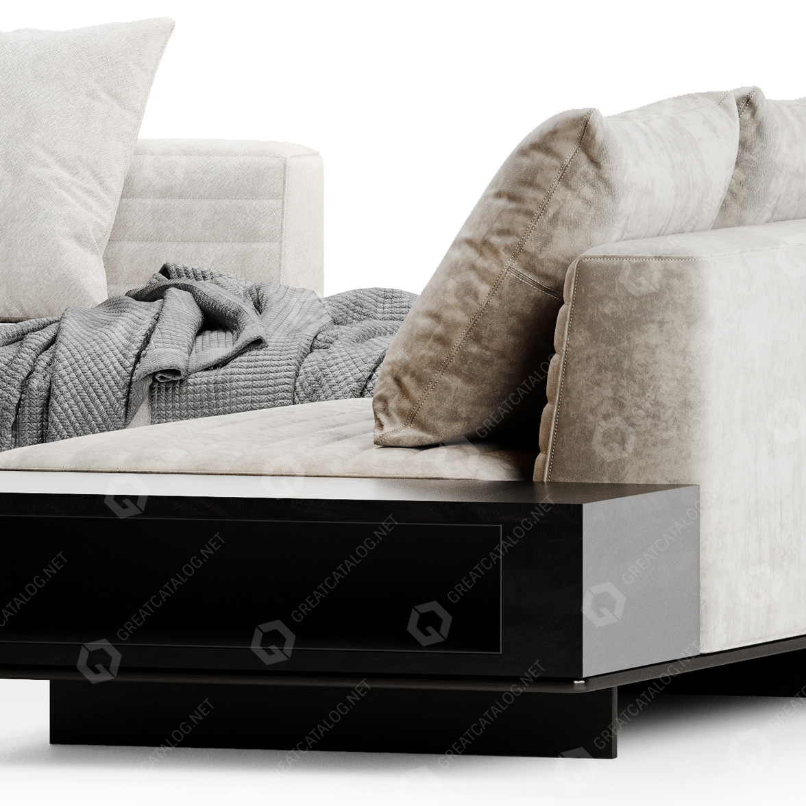 Sofa Minotti Roger Vol 3 3D model - GreatCatalog 36256