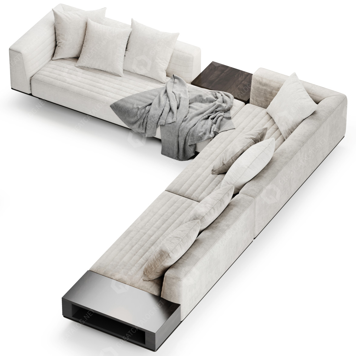 Sofa Minotti Roger Vol 3 3D model - GreatCatalog 36256
